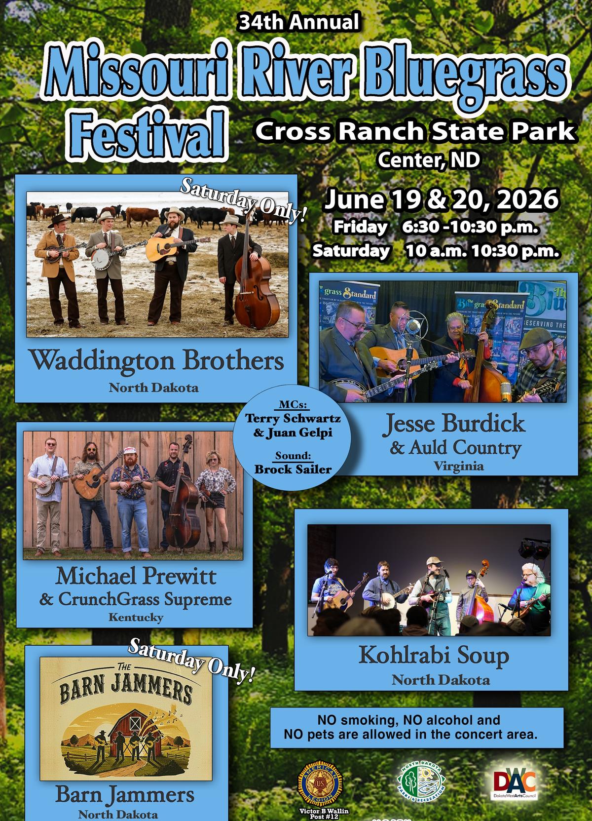 34th Annual Missouri River Bluegrass Festival | Official North Dakota ...